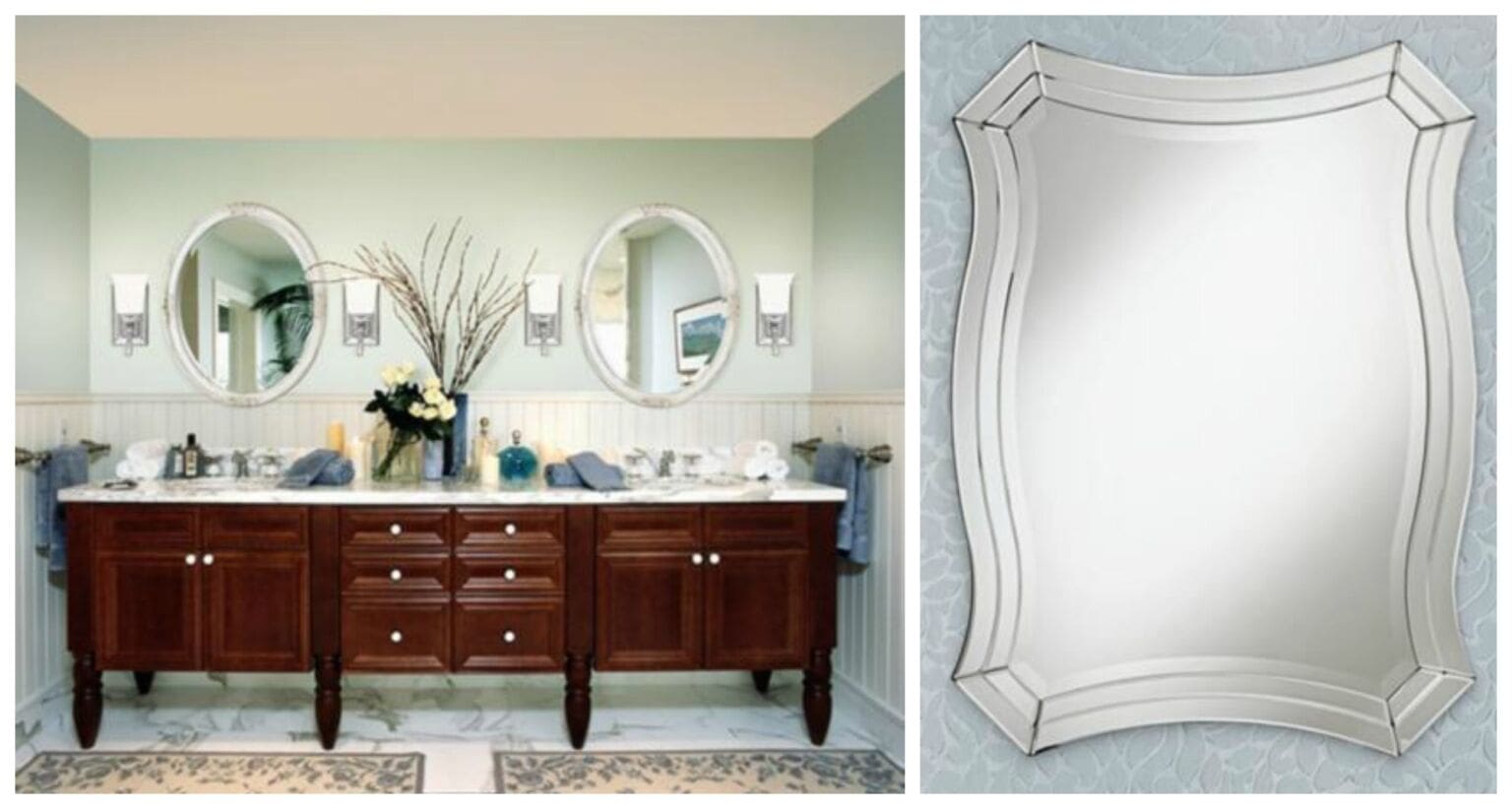 Bathroom mirrors can do more than just be a passive reflection ...