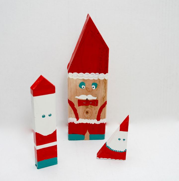 Make a DIY wood Santa, home, or gnome with your kids ‣ MyFixitUpLife