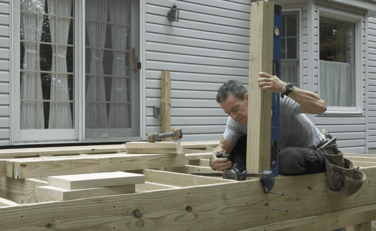 Building a Deck: How to install guard posts ‣ MyFixitUpLife