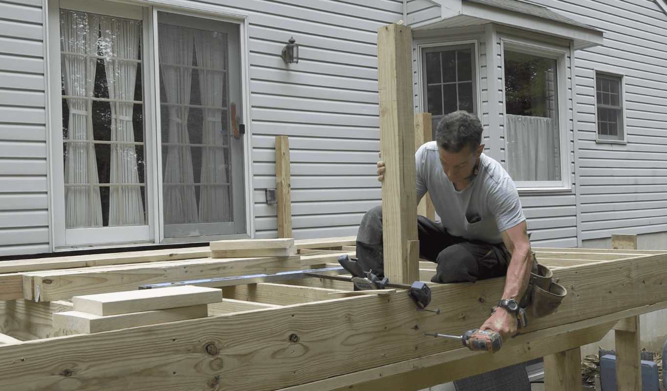 Building a Deck: How to install guard posts ‣ MyFixitUpLife