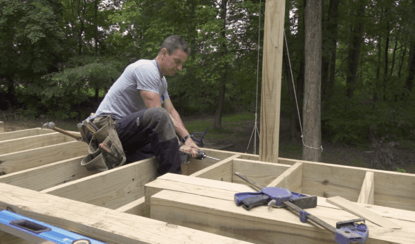Building a Deck: How to install guard posts ‣ MyFixitUpLife