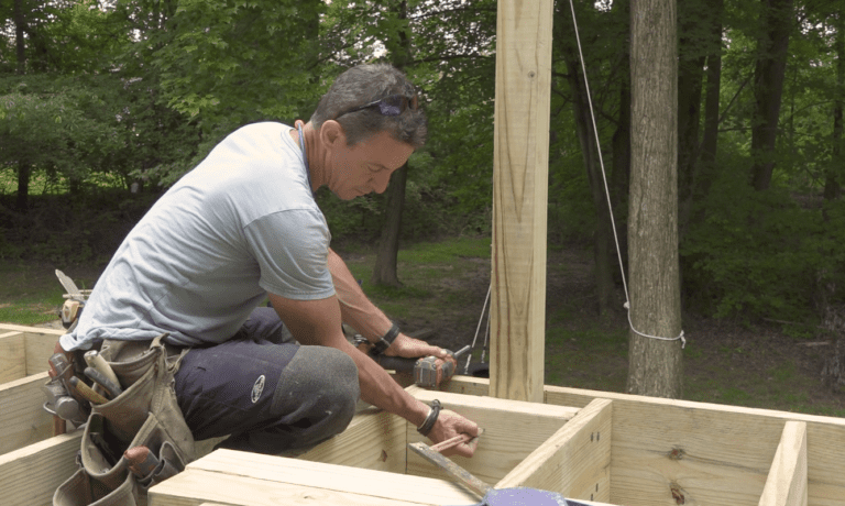 Building a Deck: How to install guard posts ‣ MyFixitUpLife