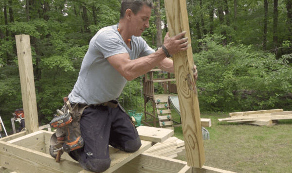 Building a Deck: How to install guard posts ‣ MyFixitUpLife