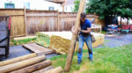 DIY tip: Few steps to move heavy fence posts more easily ‣ MyFixitUpLife