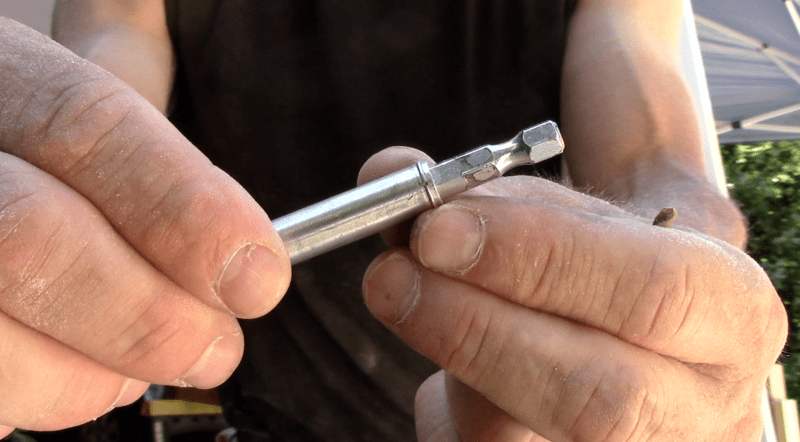 Pocket holes are easier with this driver tip tool hack. ‣ MyFixitUpLife