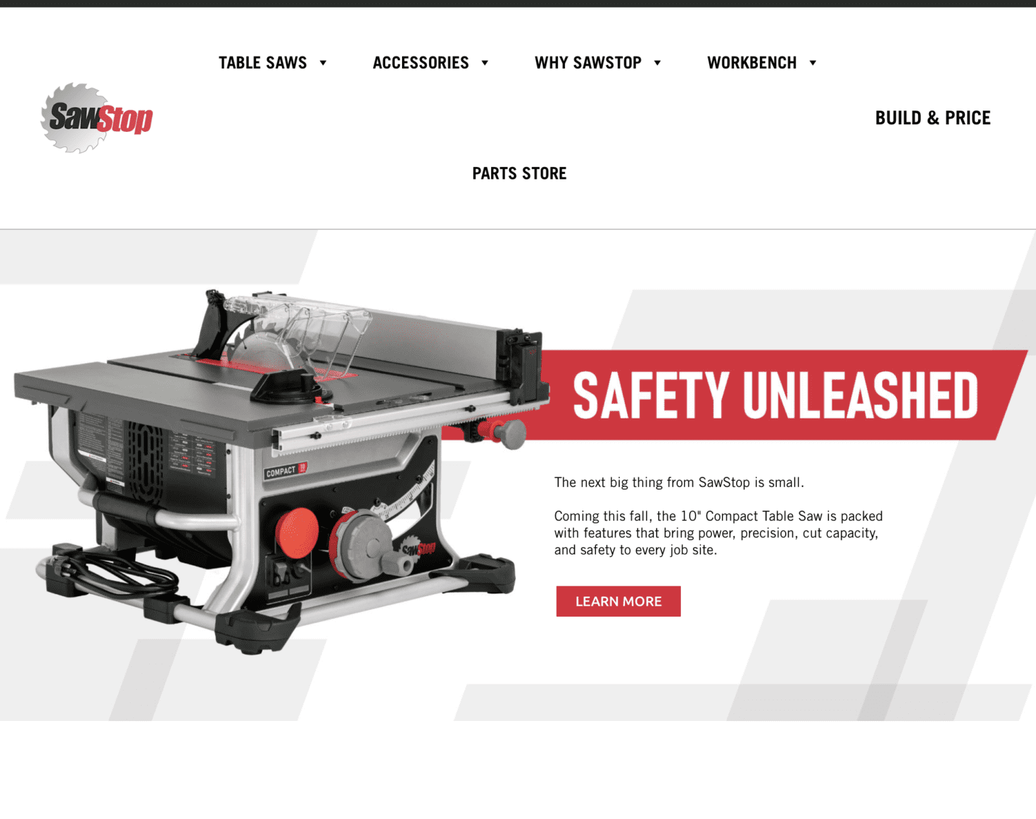 News: Affordable Portable SawStop Table Saw, Loud Power Tools