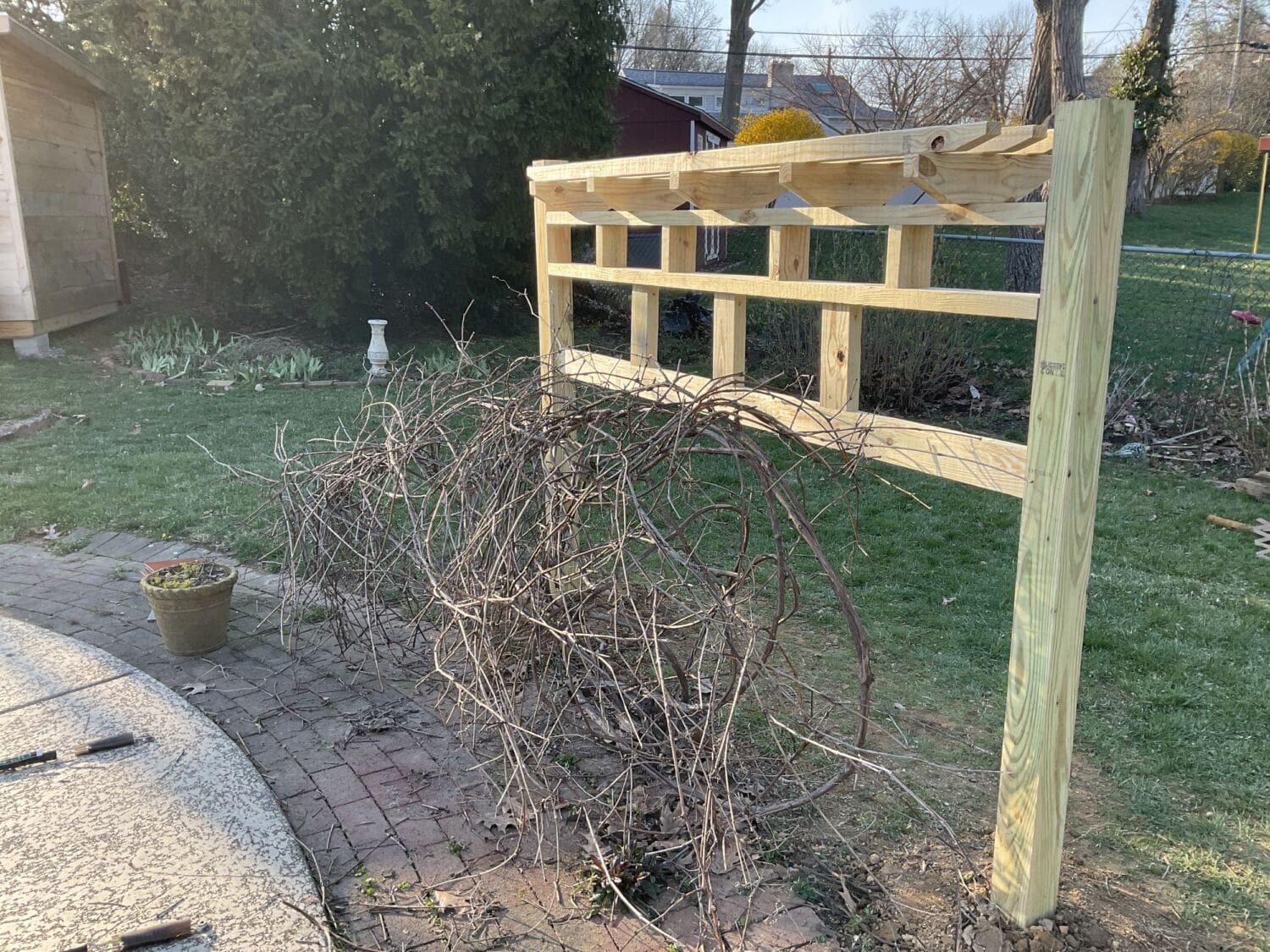 How to Build a Simple Backyard Grapevine Arbor