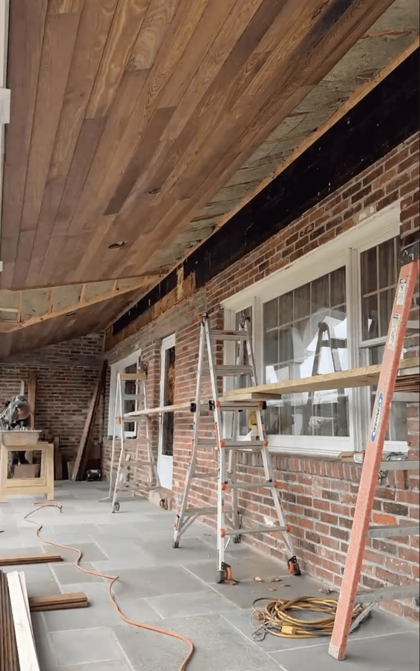 How to Install a Wood Plank Porch Ceiling Like a Pro
